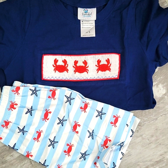 Matching Sets | Little Red White And Blue Matching Crab Set | Poshmark